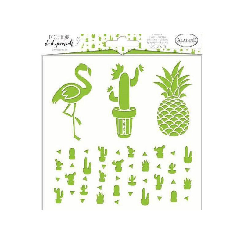 Plastová Šablona Kaktusy 15x15cm Aladine Plastové Standard Šablony ...