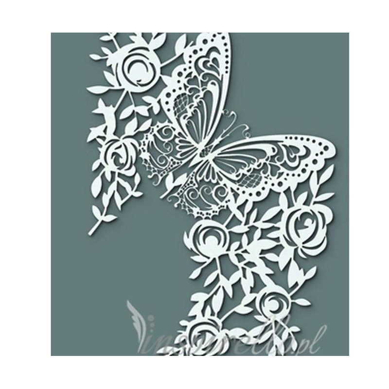 Plastová Šablona A4 Motýl Efco Plastové Standard Šablony Malování ...