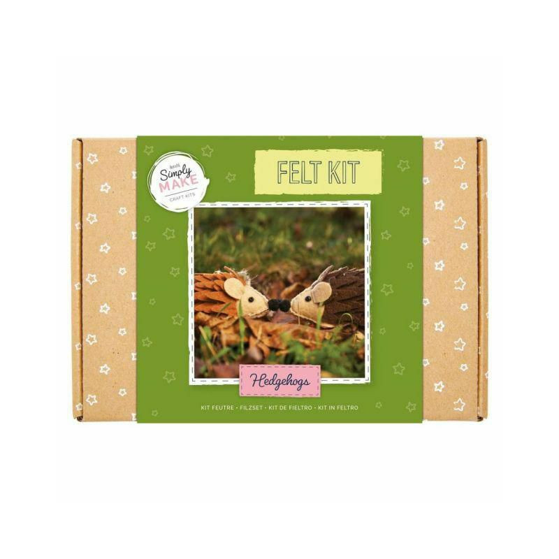 Kreativní sada na výrobu postaviček z filcu - Ježci (2ks), WEST DESIGN ...